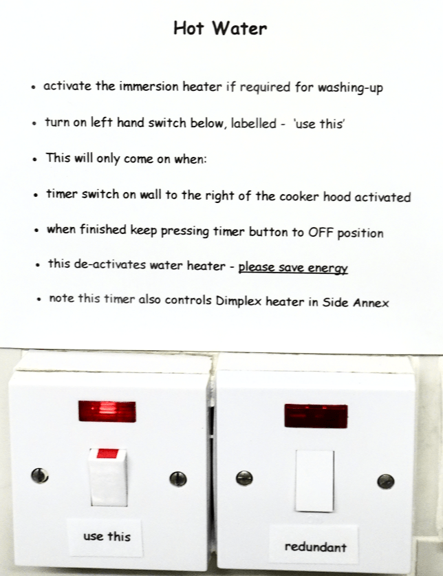 Instructions for Use | Byfield Village Hall